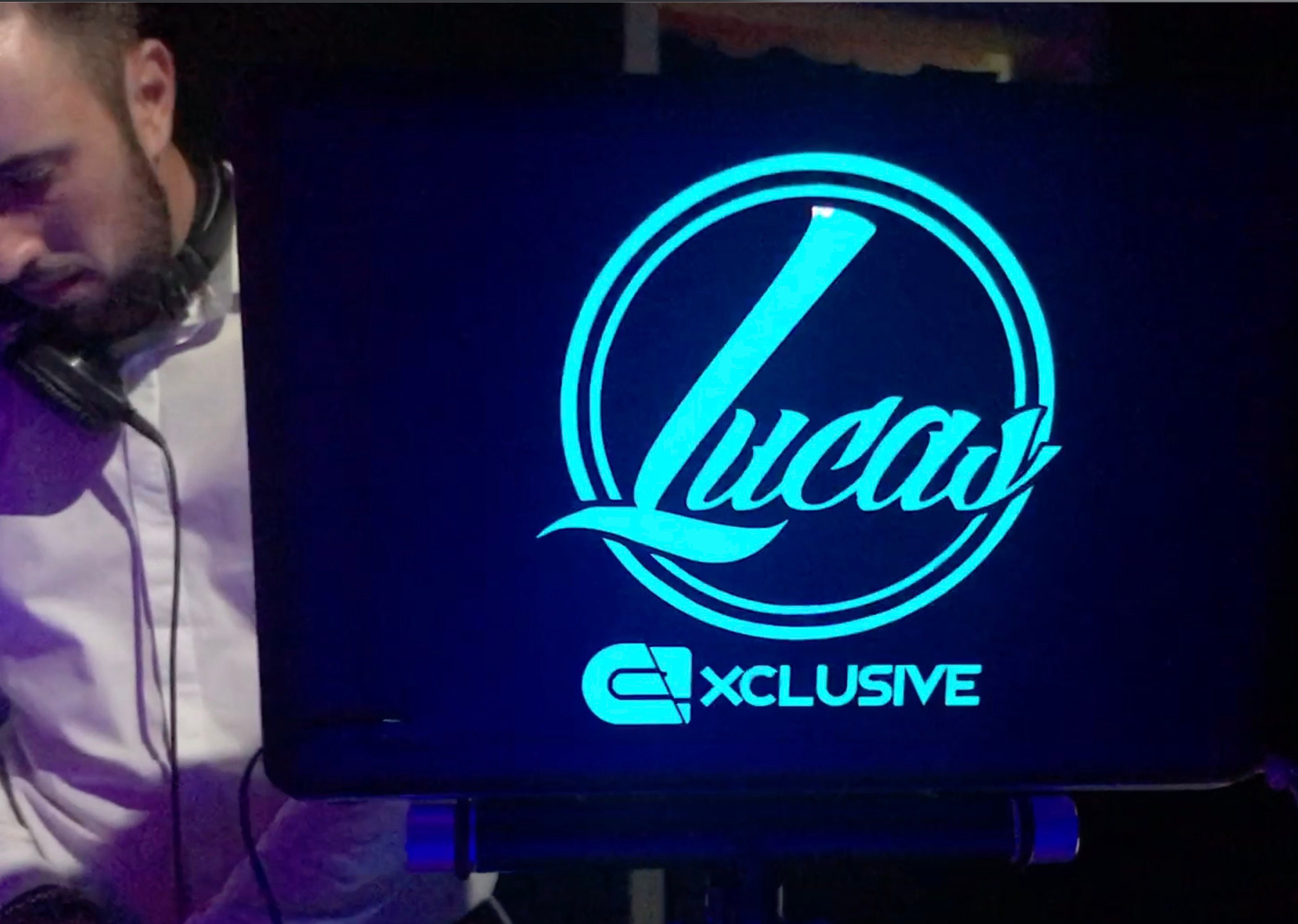 Custom DJ Logo Light Sticker for the Back of Your DJ Laptop - Etsy