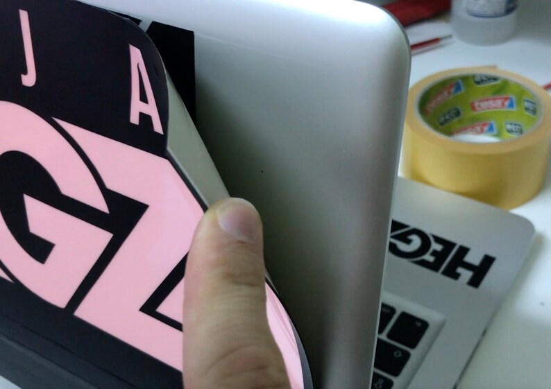 Custom DJ Logo Light Sticker for the Back of Your DJ Laptop - Etsy