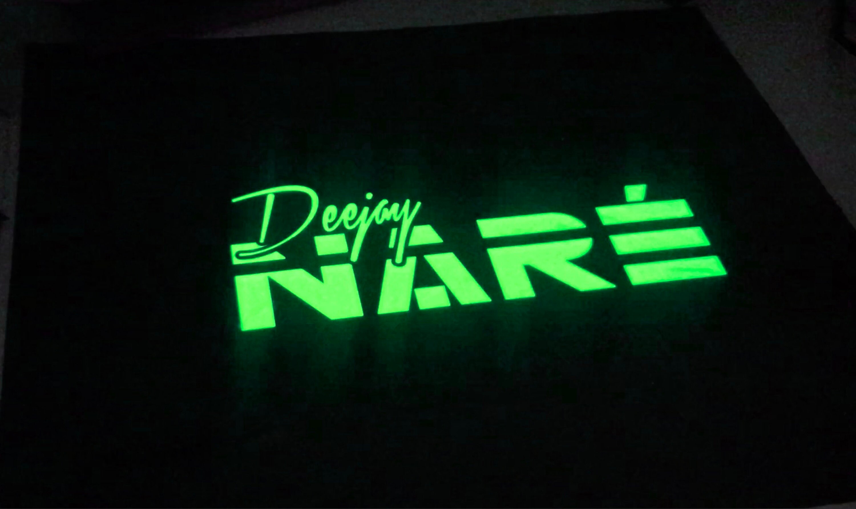 Custom DJ Logo Light Sticker for the Back of Your DJ Laptop - Etsy