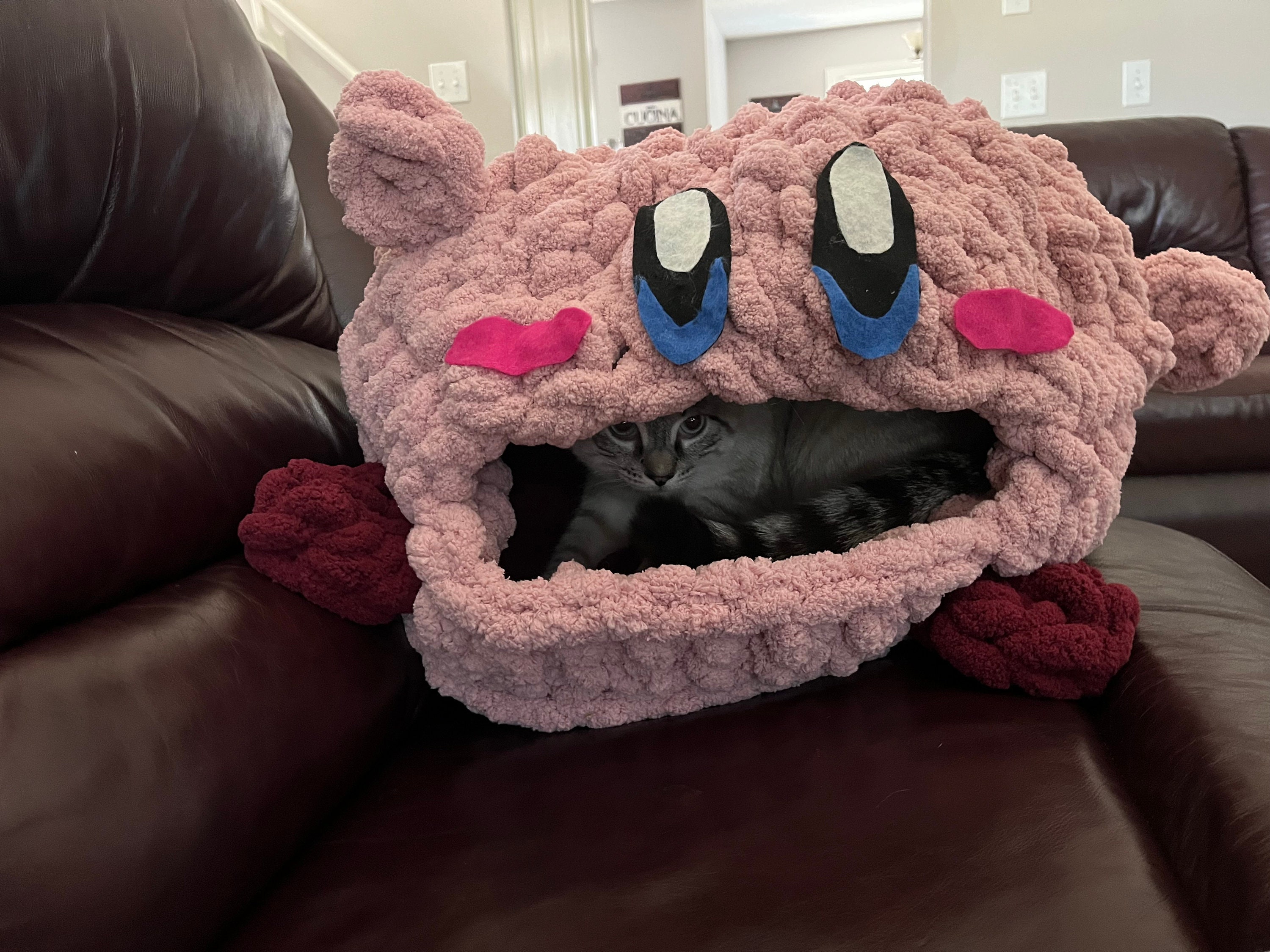 Crochet Kirby Cat Bed - Etsy