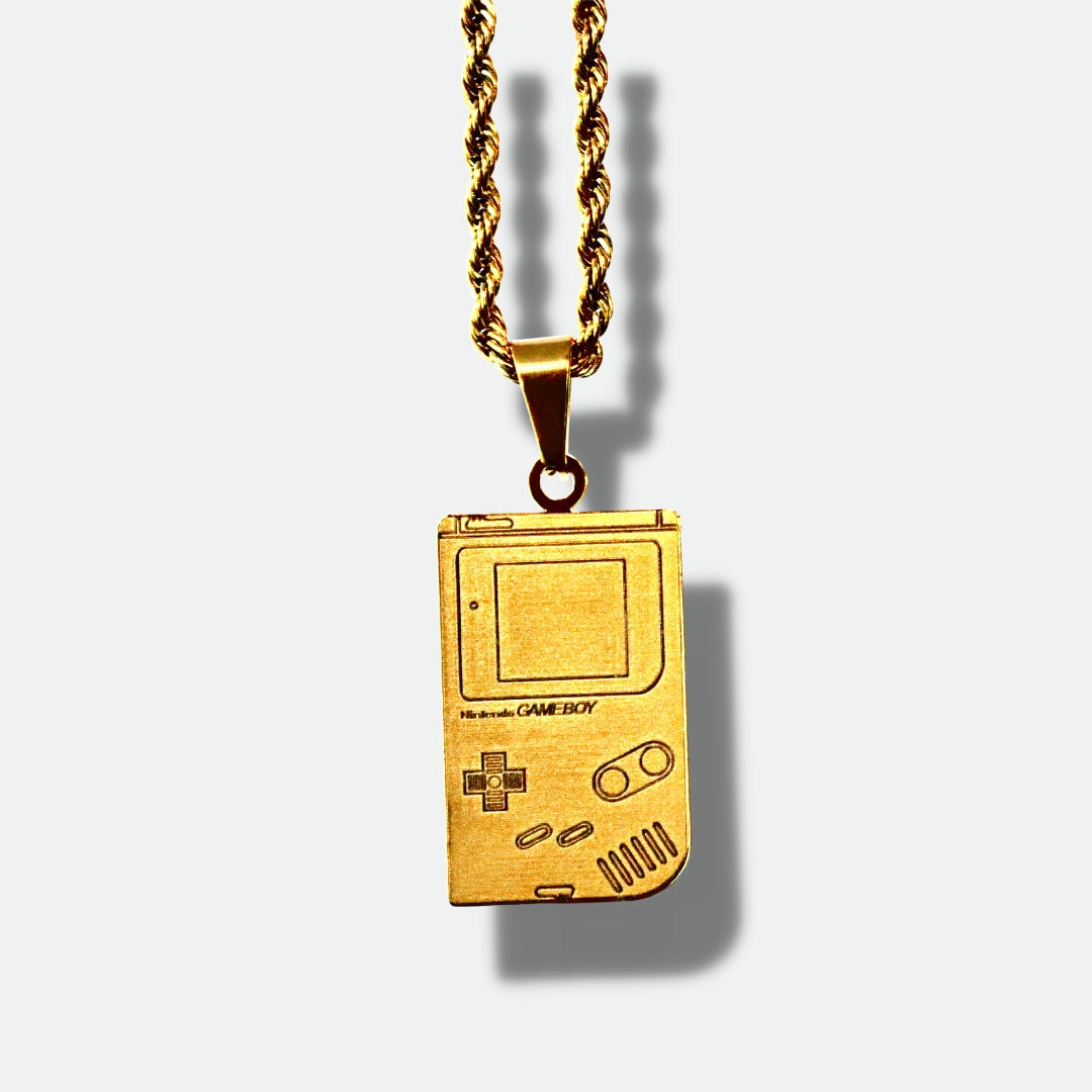 Classic Nintendo Gameboy Engraved Pendant | Retro Gamer Jewelry ...