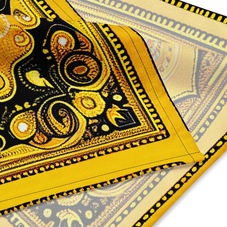 Yellow Paisley Bandana | Handkerchief | Scarf | Vintage | Classic ...