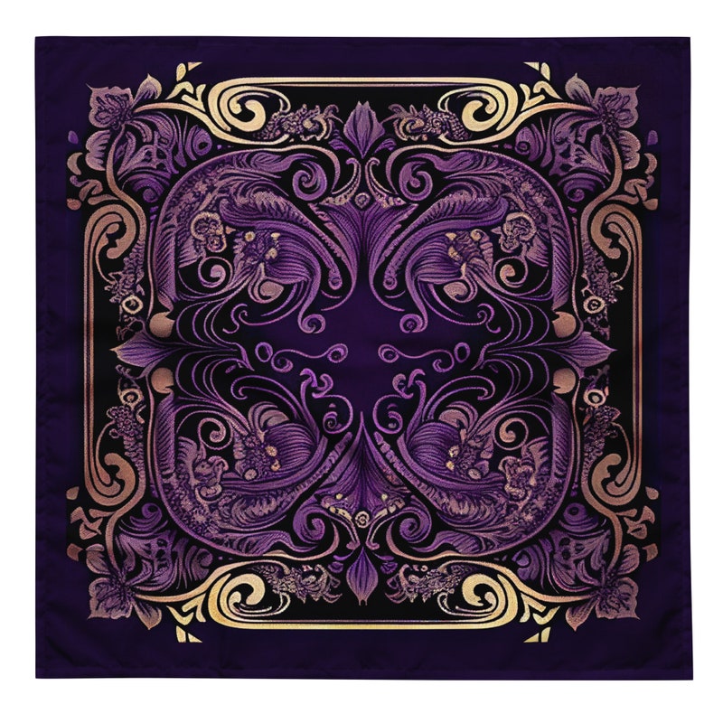 Purple Bandana - Etsy
