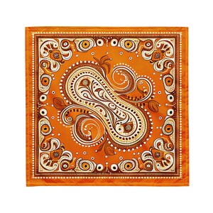 Bandana Orange, Neck Bandana Scarf, Pocket Square, Soft Bandanas ...