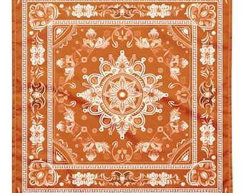 Made in the USA Paisley Bandanas Orange Gold and Yellow 3 - Etsy