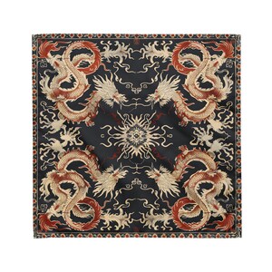 Eastern Dragon Bandana Design, Tapestry, Handkerchief, Scarf, Pocket ...