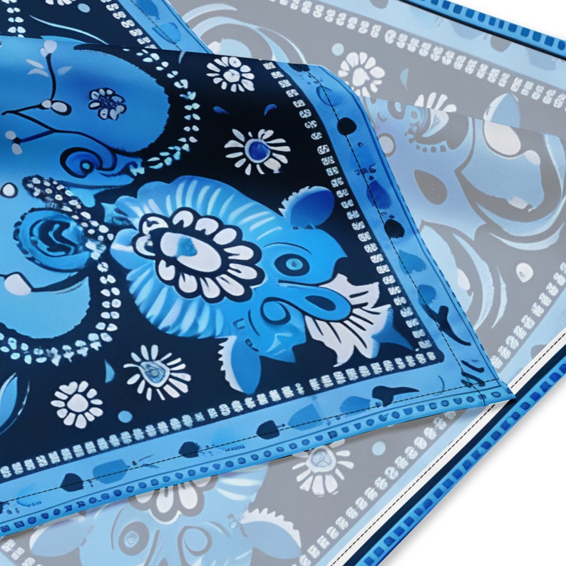 Summer Time Blue Paisley Bandana, Handkerchief, Neck Scarf, House ...