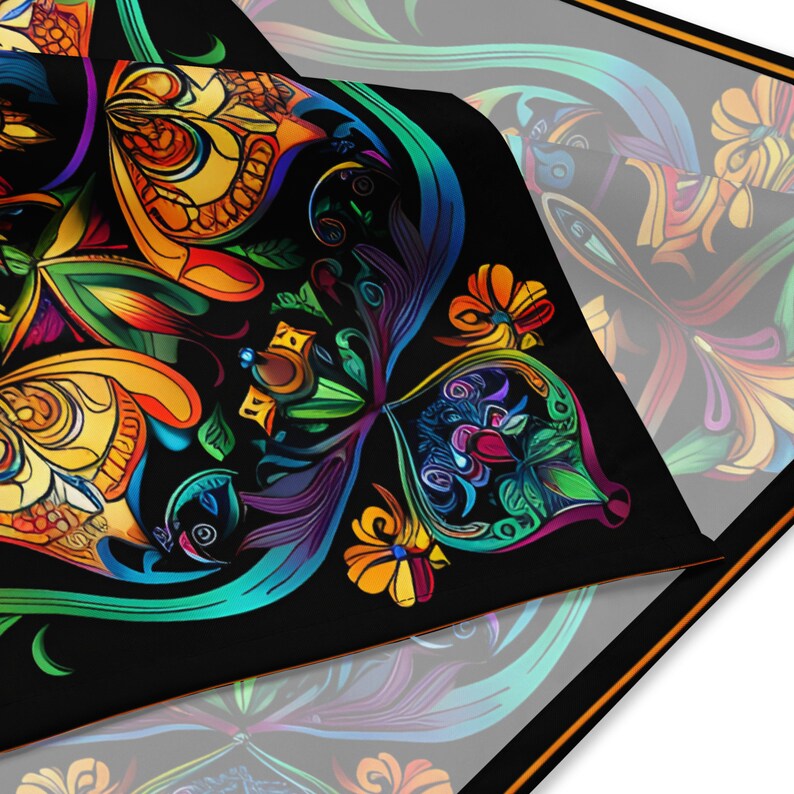 Limited Edition Stained Glass Bandana, Tapestry, Handkerchief, Scarf ...