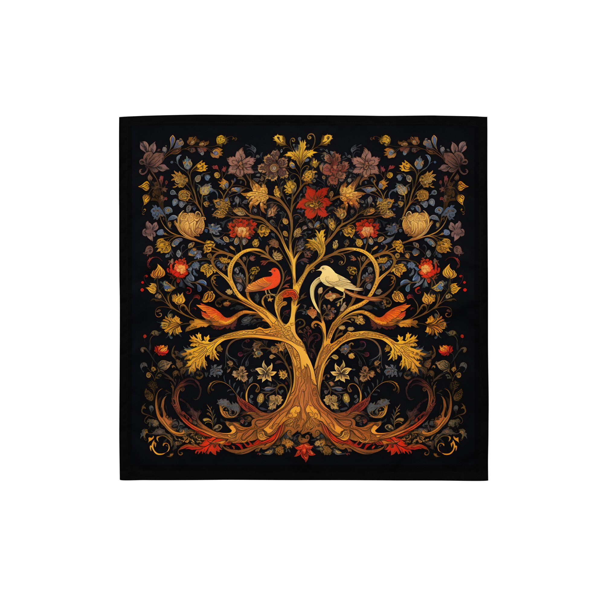 Stylistic Bonsai Tree Bandana, Wall Art, Fabric, Decoration - Etsy