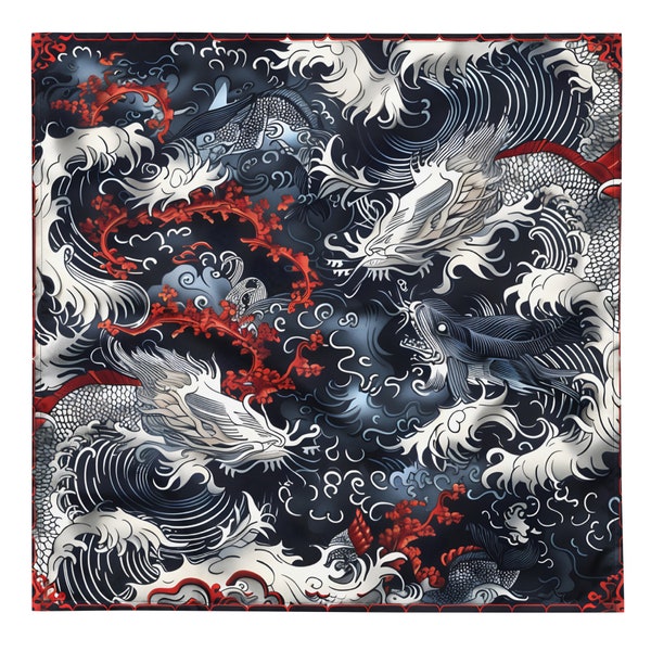 Wave Pocket Square - Etsy