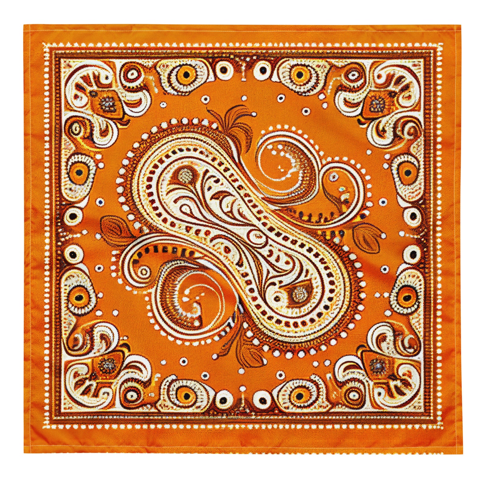 Bandana Orange, Neck Bandana Scarf, Pocket Square, Soft Bandanas ...
