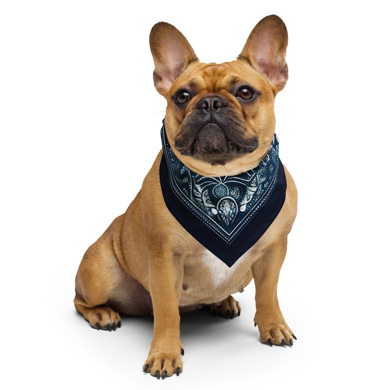 Bandana Blue Floral, Neck Bandana Scarf, Pocket Square, Soft Bandanas ...