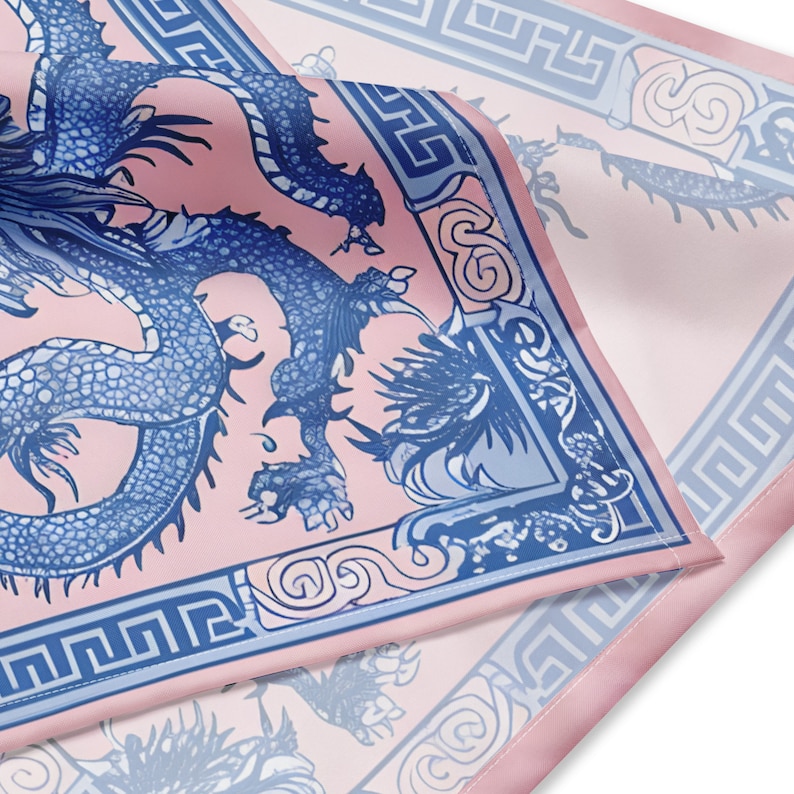 Eastern Dragon Bandana Design, Tapestry, Handkerchief, Scarf, Pocket ...