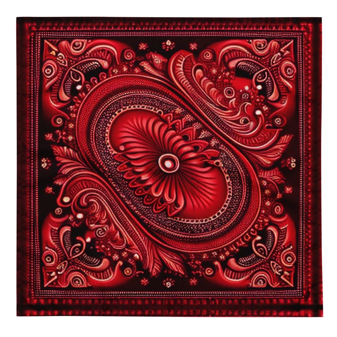 Bandana Red, Neck Bandana Scarf, Pocket Square, Soft Bandanas ...