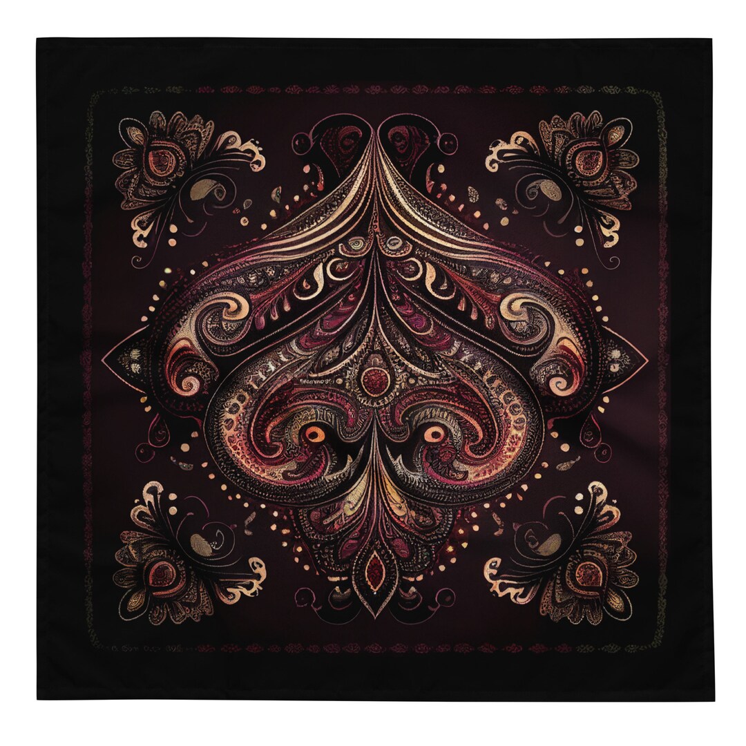 Bandana Red Maroon, Neck Bandana Scarf, Pocket Square, Soft Bandanas ...