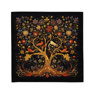 Stylistic Bonsai Tree Bandana, Wall Art, Fabric, Decoration - Etsy