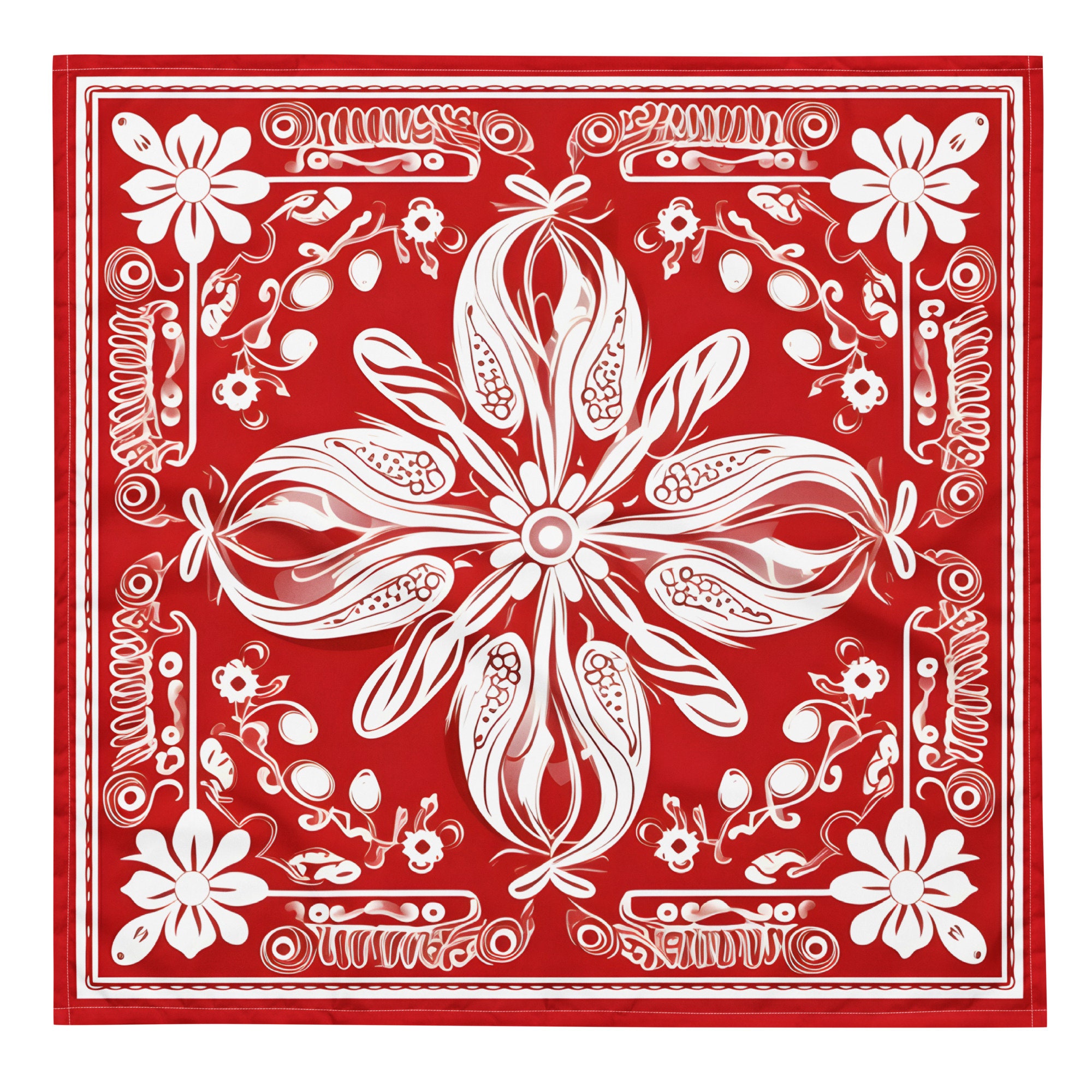 Red Bandana Handkerchief Scarf Vintage Classic Original - Etsy