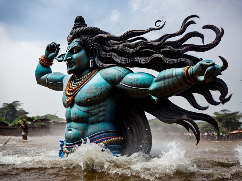 Lord Shiva Digital Print Wall Art - Etsy