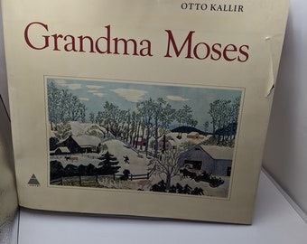 BIOGRAPHY GRANDMA MOSES by Otto Kallir in 1973 Large Coffee Table ...