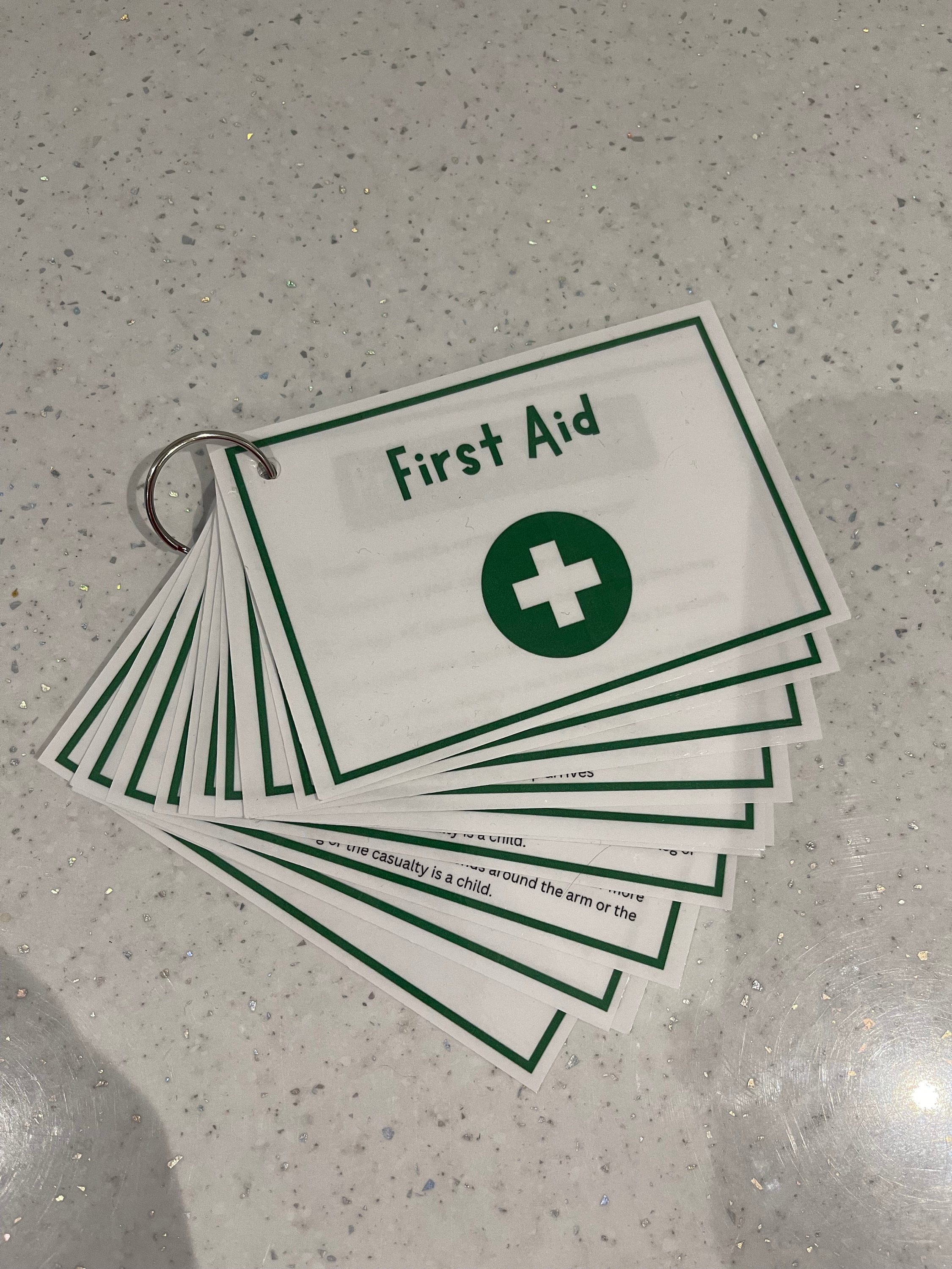 Downloadable First Aid Flash Cards - Etsy