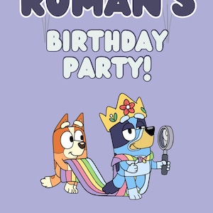 Bluey Birthday Invitation Digital - Etsy