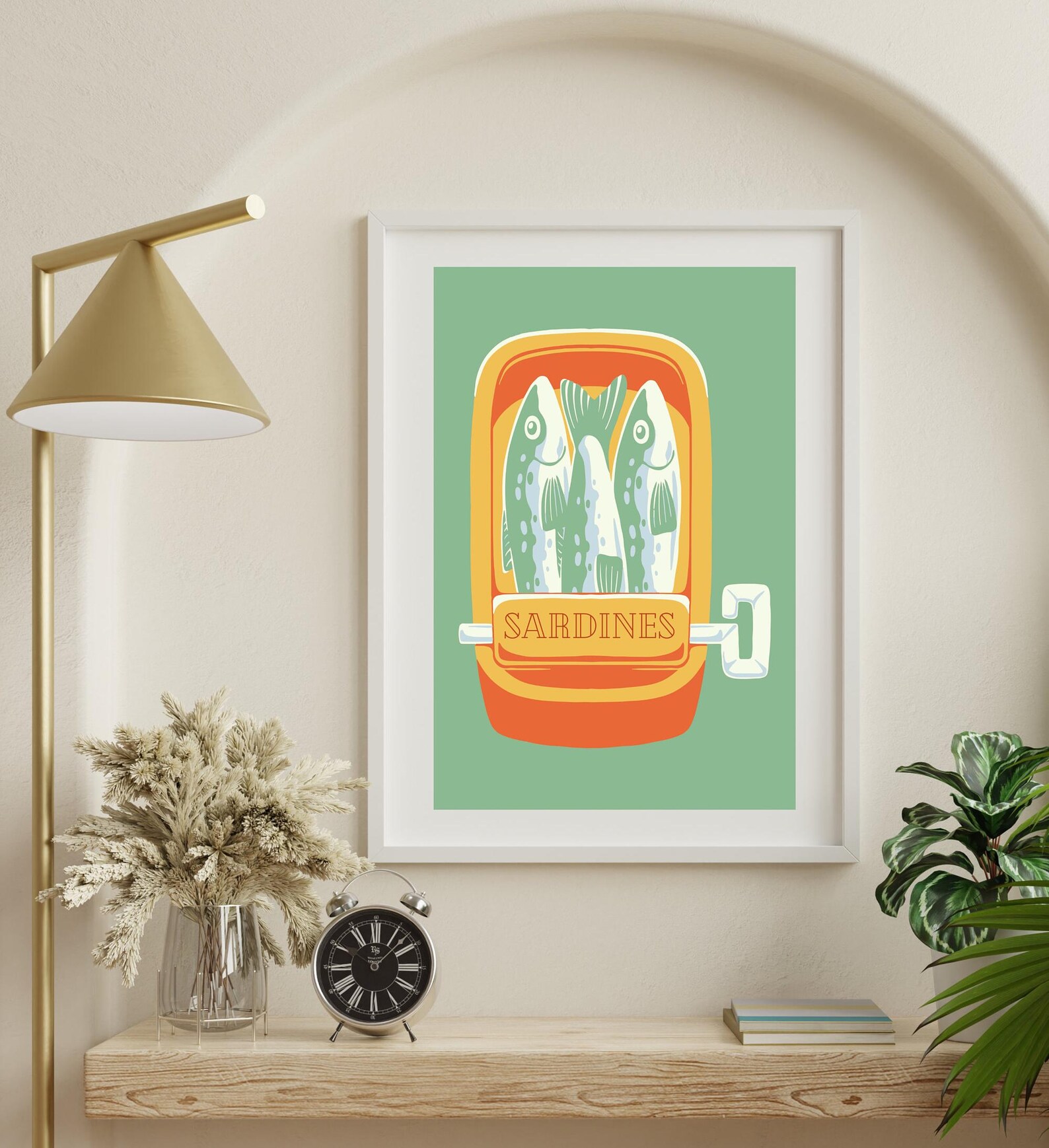 Sardines Wall Art | Tin Fish Vintage Food Poster | Aesthetic Food ...
