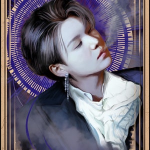 Suga - BTS, Seven Deadly Sins ,sloth (approx A5 Art Print) - Wall Art ...