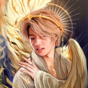 Han - Stray Kids, Sun Angel (approx A5 Art Print) SKZ - Wall Art ...