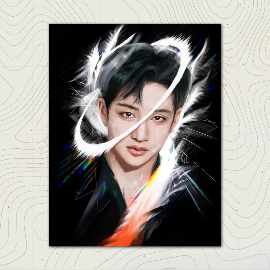 Bang Chan Stray Kids, Spectrum of the Crack Prism Series approx A5 Art ...