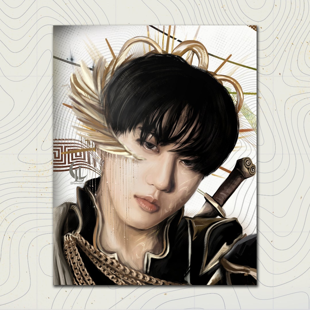 Changbin - Stray Kids, 3RACHA, Godlike Series (approx A5 Art Print) SKZ ...