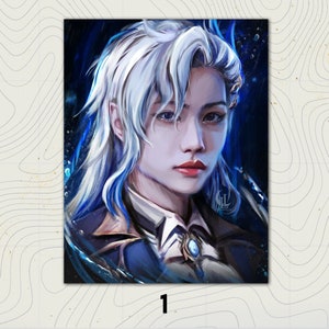 Felix X Neuvillette Stray Kids X Genshin Impact approx A5 Art Print SKZ ...