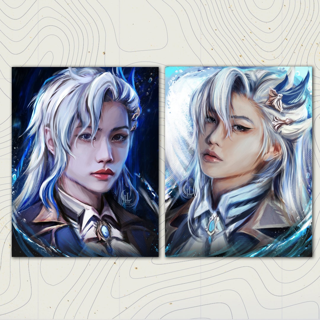 Felix X Neuvillette - Stray Kids X Genshin Impact (approx A5 Art Print ...