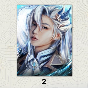 Felix X Neuvillette Stray Kids X Genshin Impact approx A5 Art Print SKZ ...