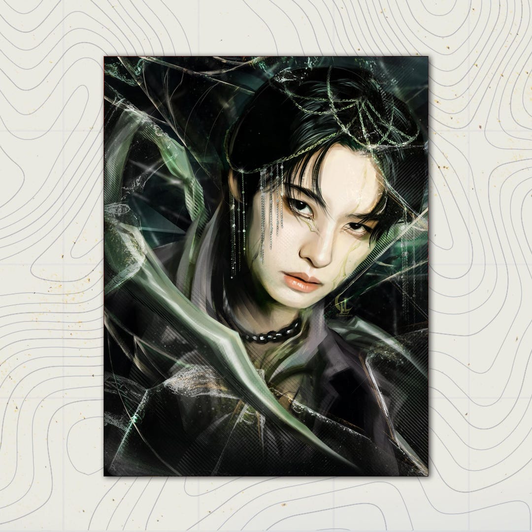 Lee Know- Stray Kids, Spider Theme (approx A5 Art Print) SKZ - Wall Art ...