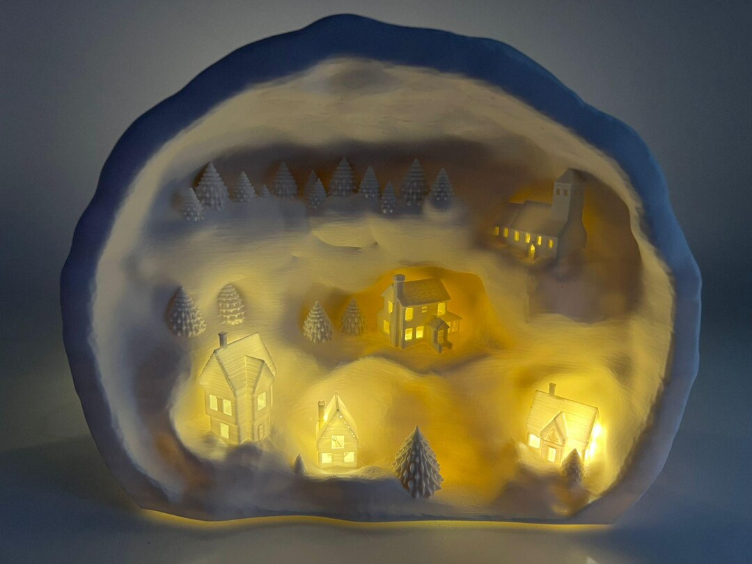 Snowball City | Christmas Village | 3D Printing - Etsy