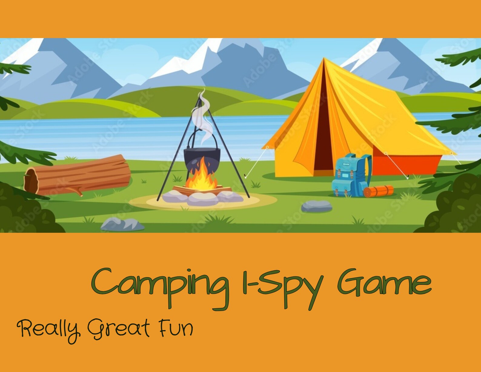 Camping I-spy Game - Etsy