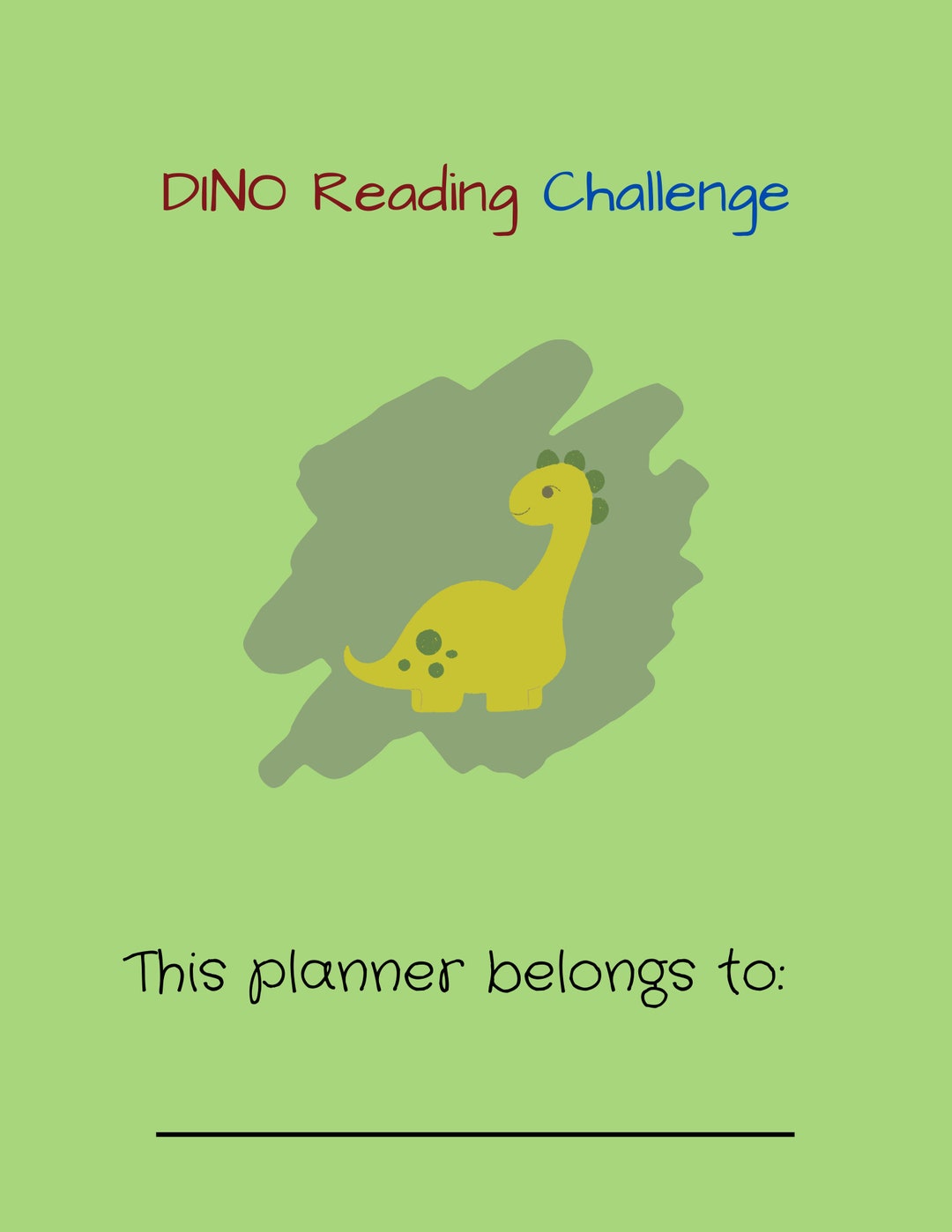 Dino Reading Challenge - Etsy
