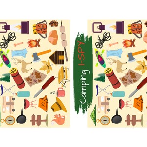 Camping I-spy Game - Etsy