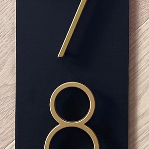 Outdoor Metal House Number | Metal House Sign Plaque | Metal House ...