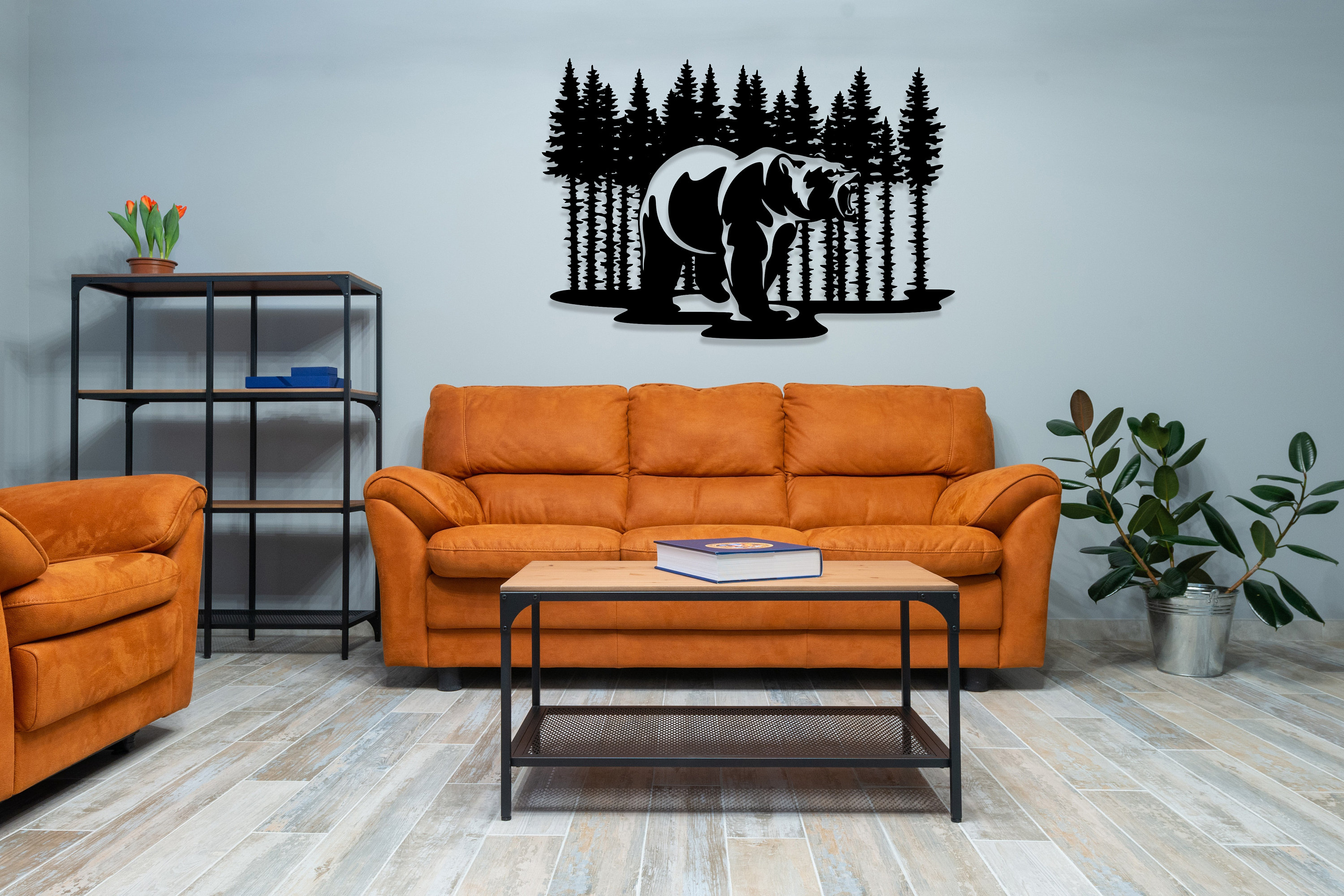 Bear Metal Wall Art Bear Metal Art Wall Decor Metal Wall - Etsy