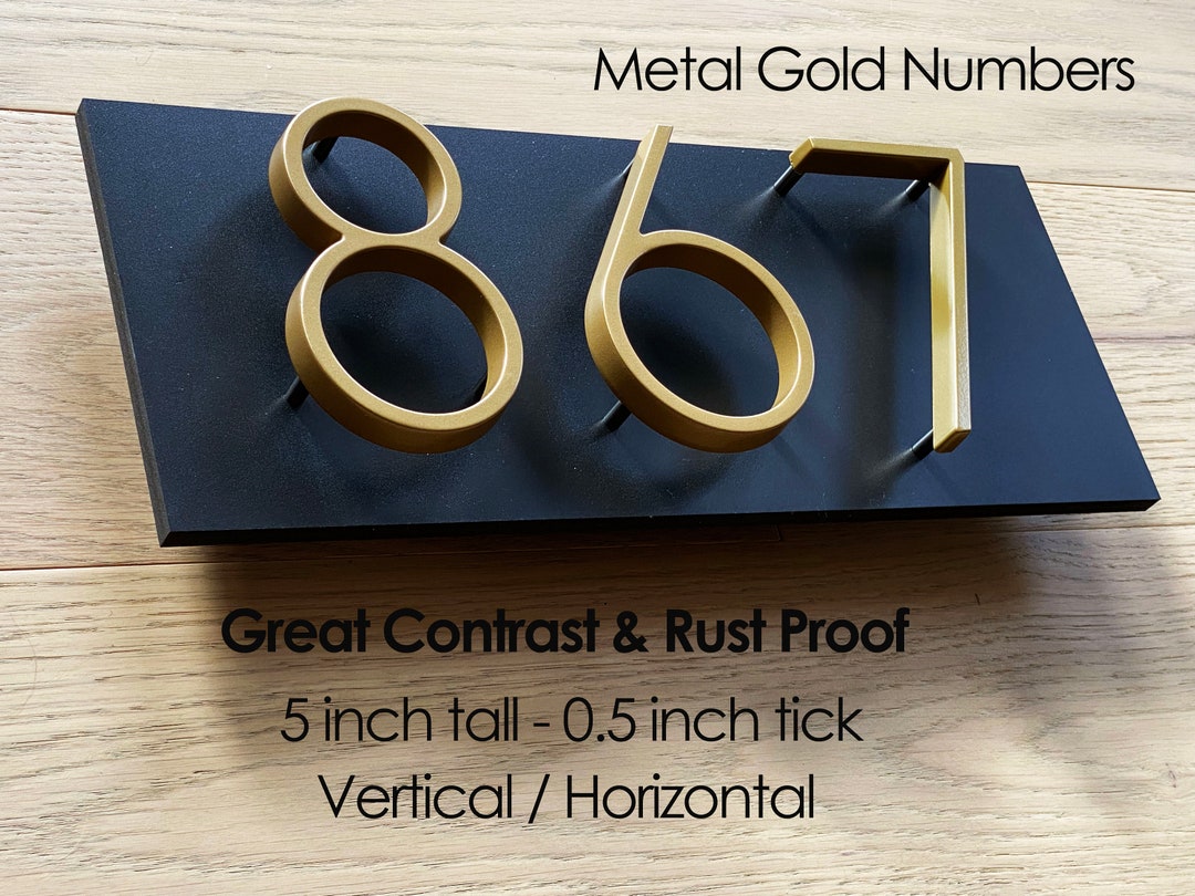 Metal House Sign | Metal House Number | Metal House Numbers Vertical ...