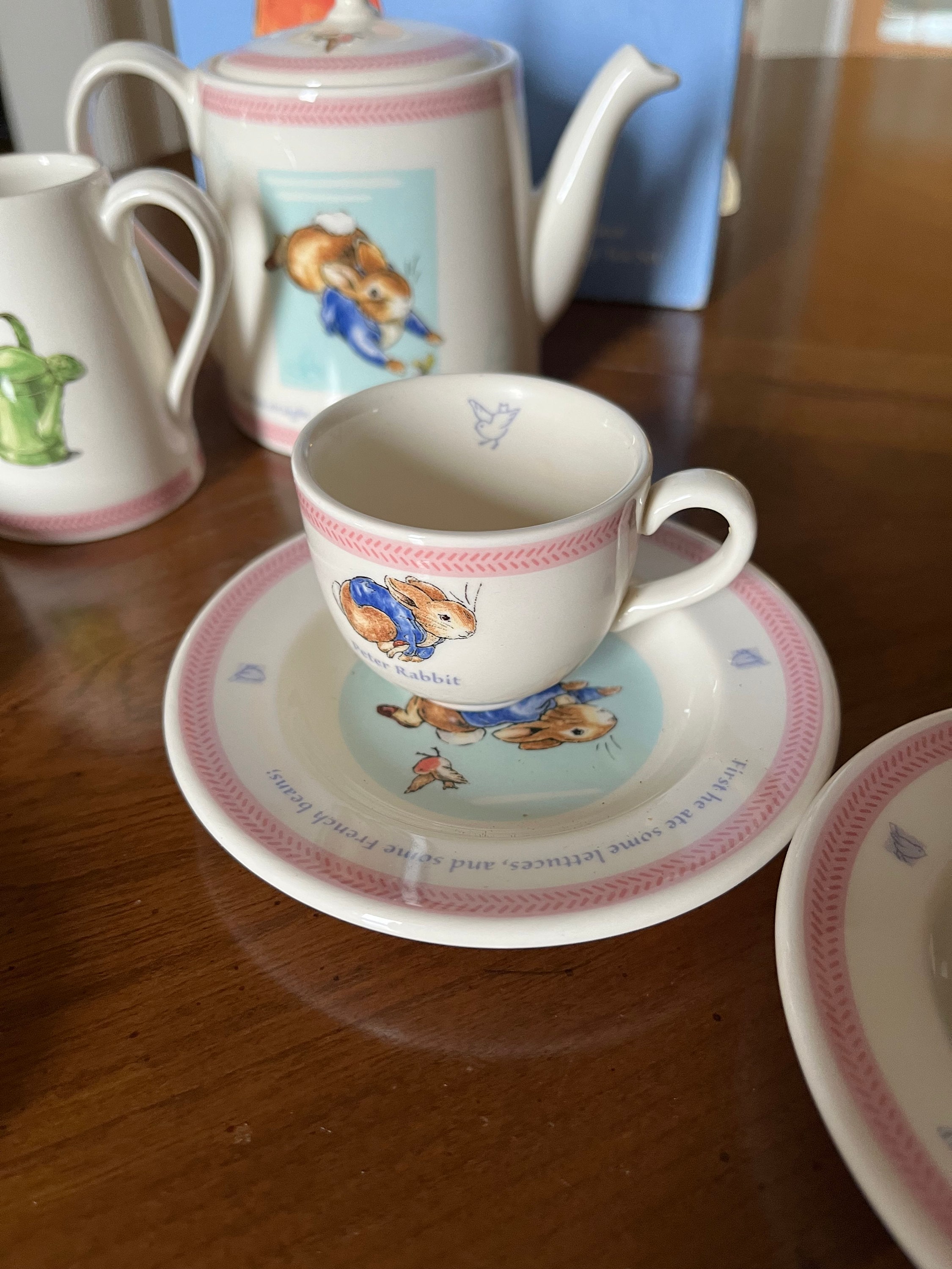 Vintage Wegewood Beatrix Potter Peter Rabbit Child’s Tea Set - Etsy