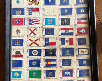 1976 Bicentennial Era State Flags, US Postage Stamps Full Sheets of 50 ...