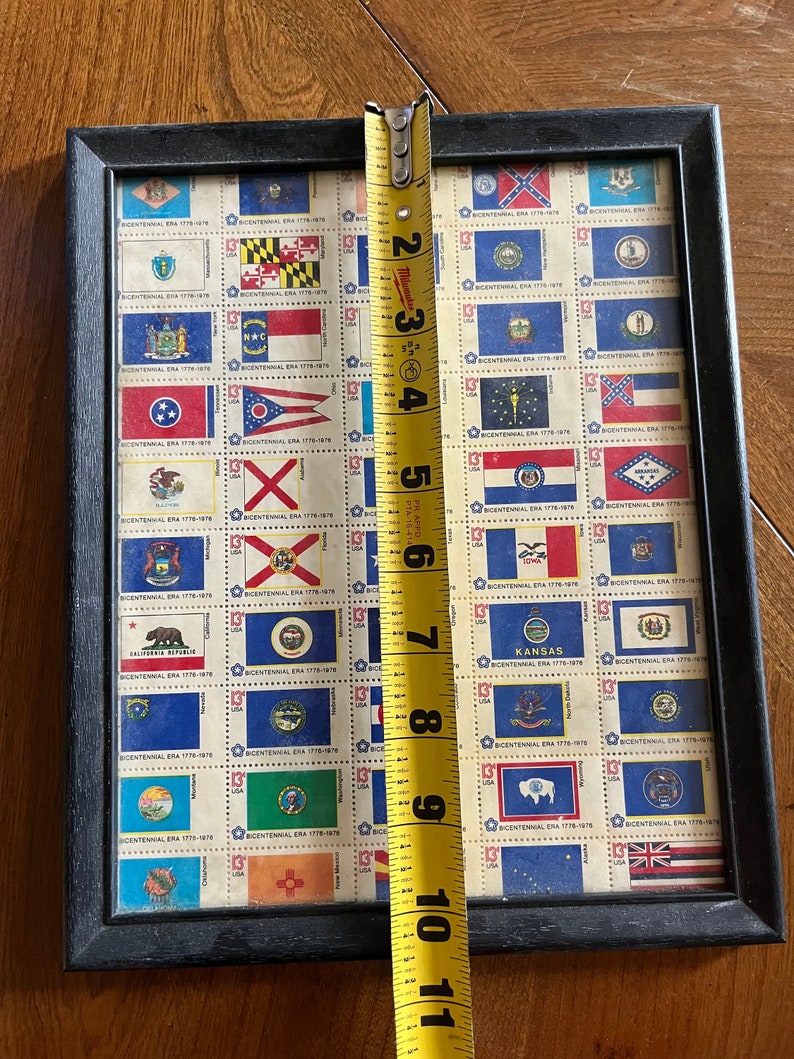 1976 13-cent US Stamps Bicentennial State Flags, Full Sheet of 50. - Etsy
