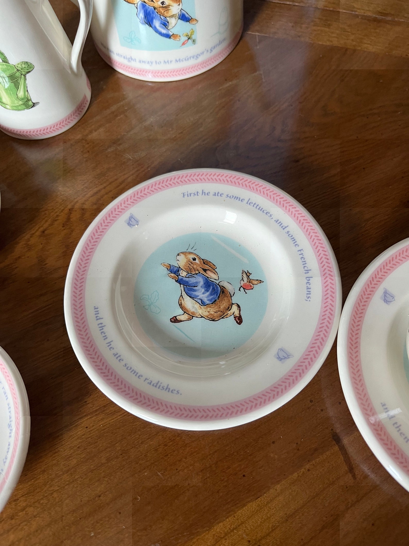 Vintage Wegewood Beatrix Potter Peter Rabbit Child’s Tea Set - Etsy