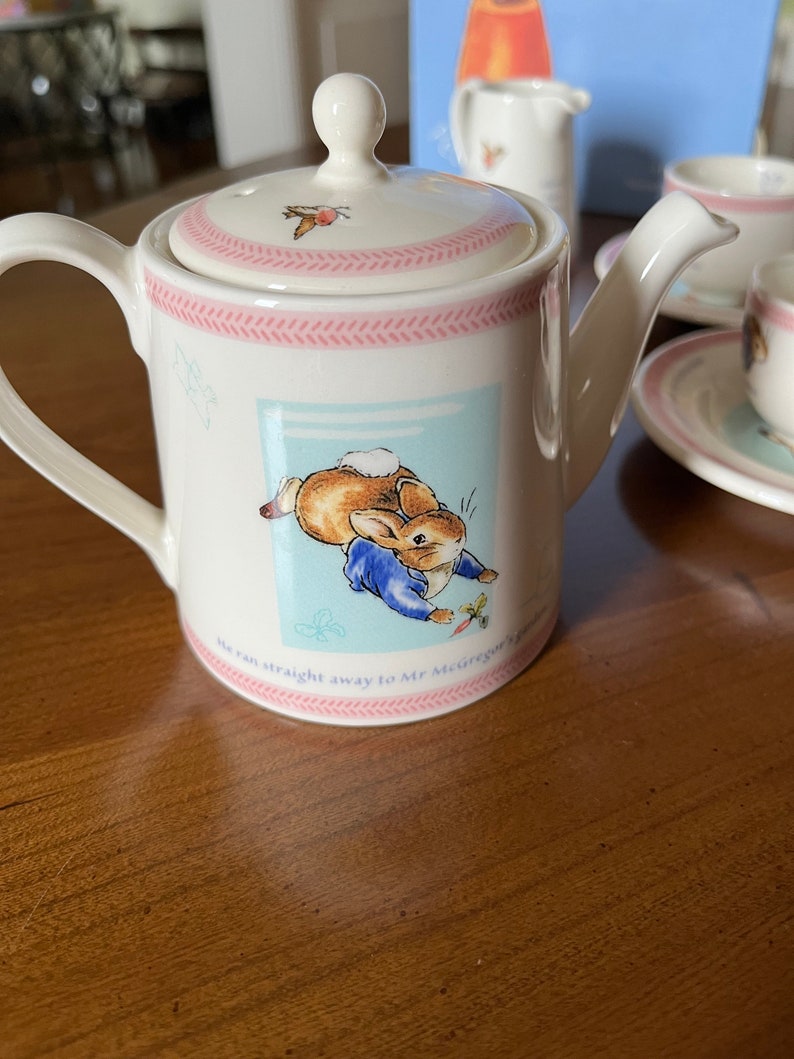 Vintage Wegewood Beatrix Potter Peter Rabbit Child’s Tea Set - Etsy