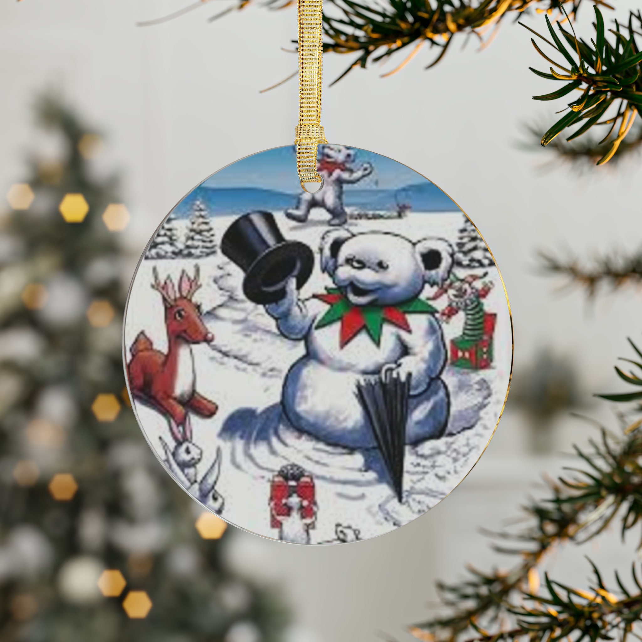Grateful Dead Bear Christmas Ornaments - Etsy