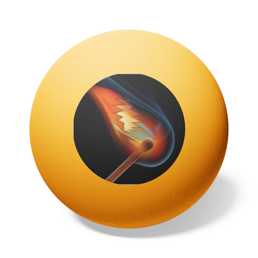 Grateful Dead Fireball Ping Pong Set 6 Pcs of Fiery Fun, Perfect for ...