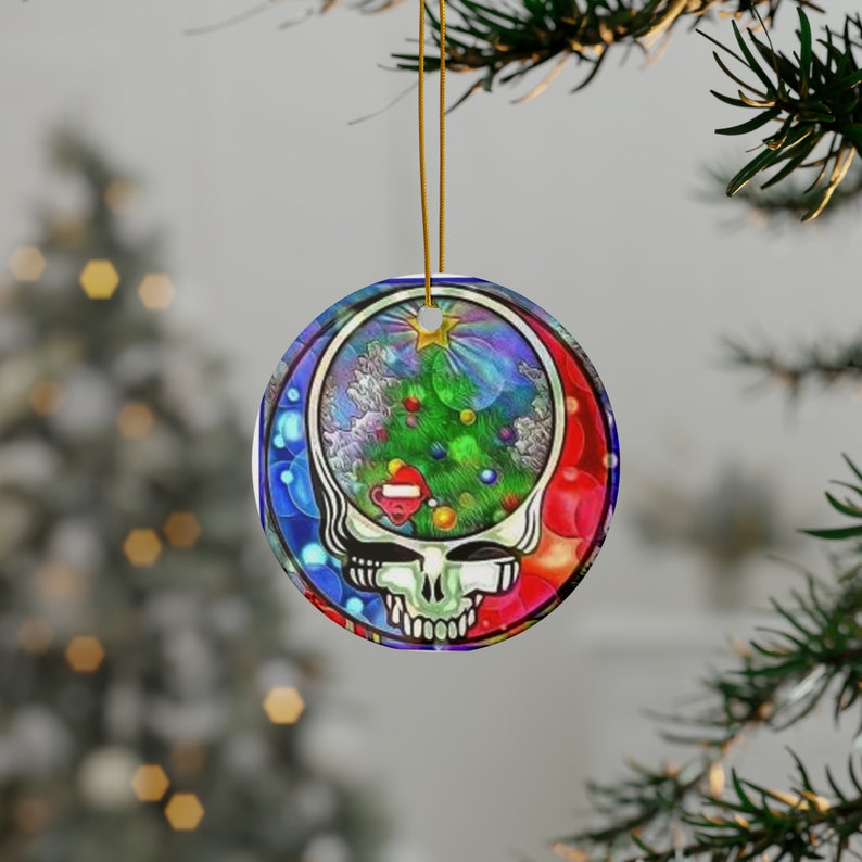 Grateful Dead Christmas Steal Your Face Ceramic Ornaments 1pc, 3pcs ...