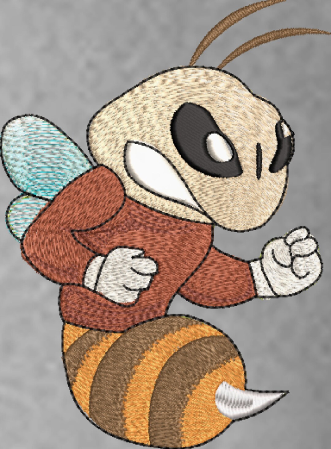Embroidery File Angry Hornet, Embroidery, Embroidery - Etsy